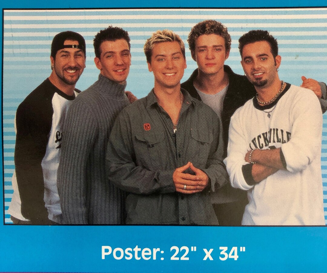 RARE Vintage NSYNC Poster singing With Nsync - Etsy