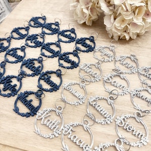 Wedding Place Cards / Wedding Keyring/names/ Birthday 3D Printed ...