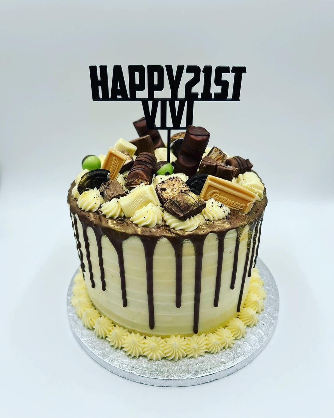 Wedding Cake Topper 3D Printed, Personalised Cake Topper, Rustic ...