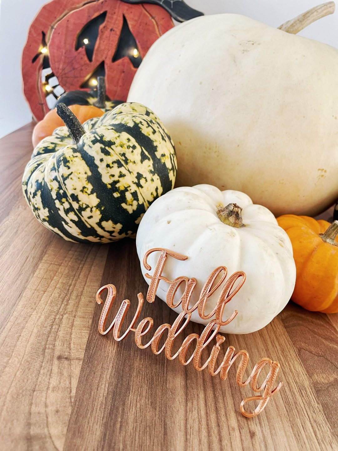 Fall Wedding Place Cards / Names / Birthday 3D Printed. Wedding Place ...