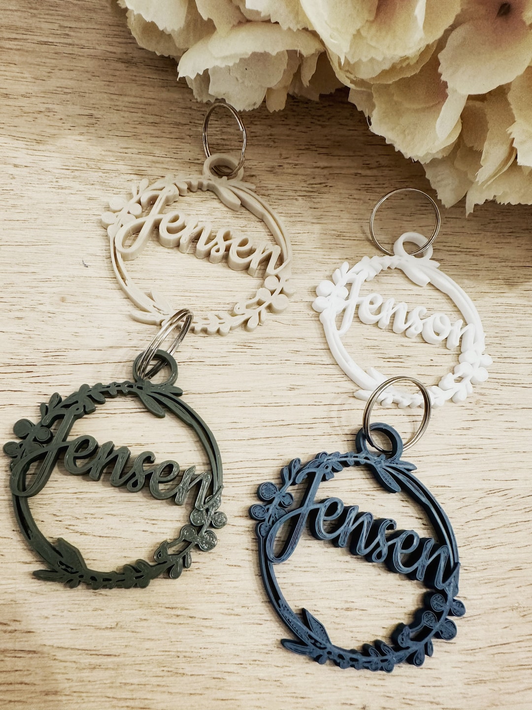 Wedding Place Cards / Wedding Keyring/names/ Birthday 3D Printed ...