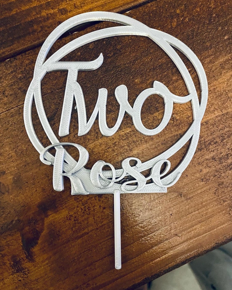 Name and Age Topper, Birthday Cake Topper 3D Printed, Personalised Cake ...