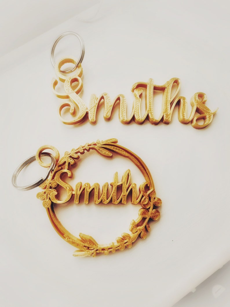 Wedding Place Cards / Wedding Keyring/names/ Birthday 3D Printed ...