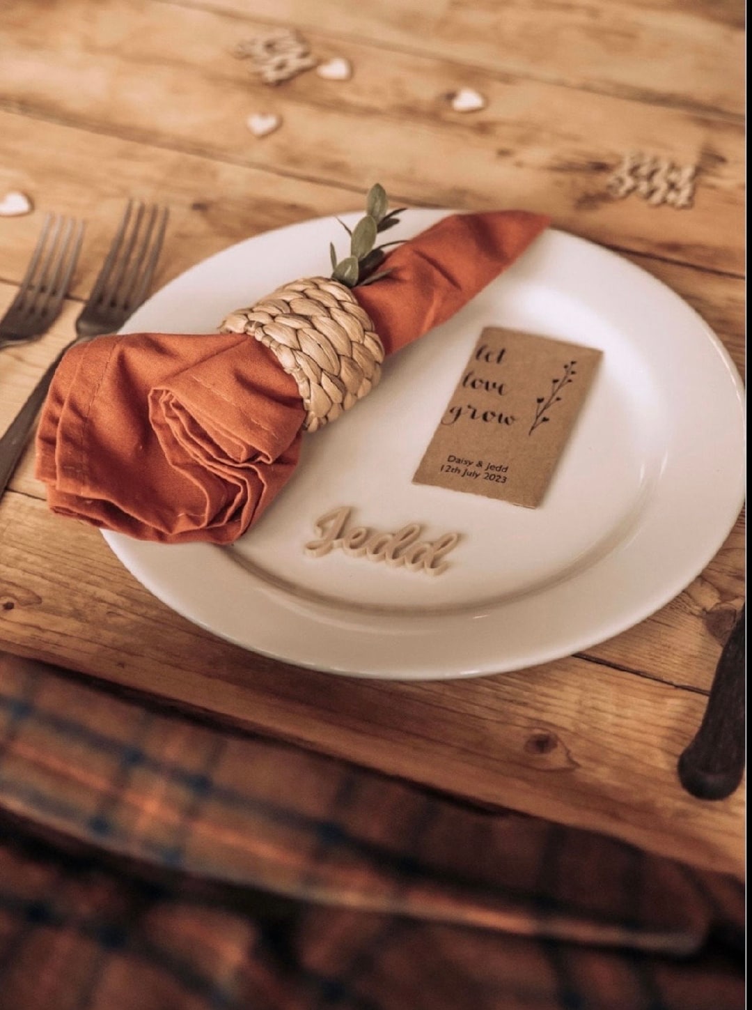 Christmas Setting Place Name/ Names / Birthday 3D Printed. Wedding ...