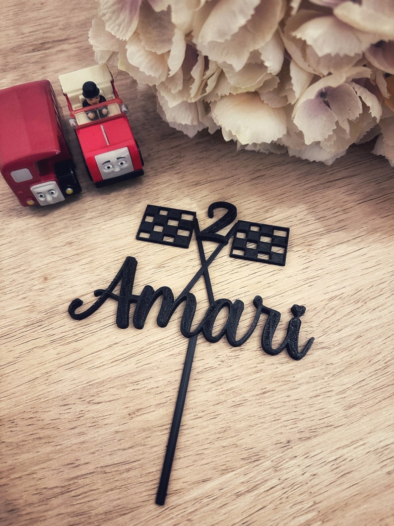 Birthday Cake Topper 3D Printed Personalised Cake Topper Two - Etsy UK