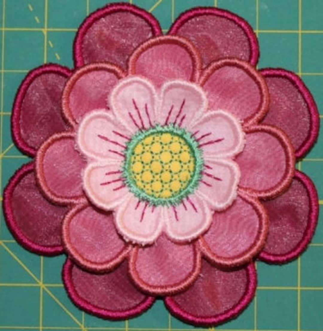 Free-standing 3-D In-the-hoop Flower Decoration - Etsy