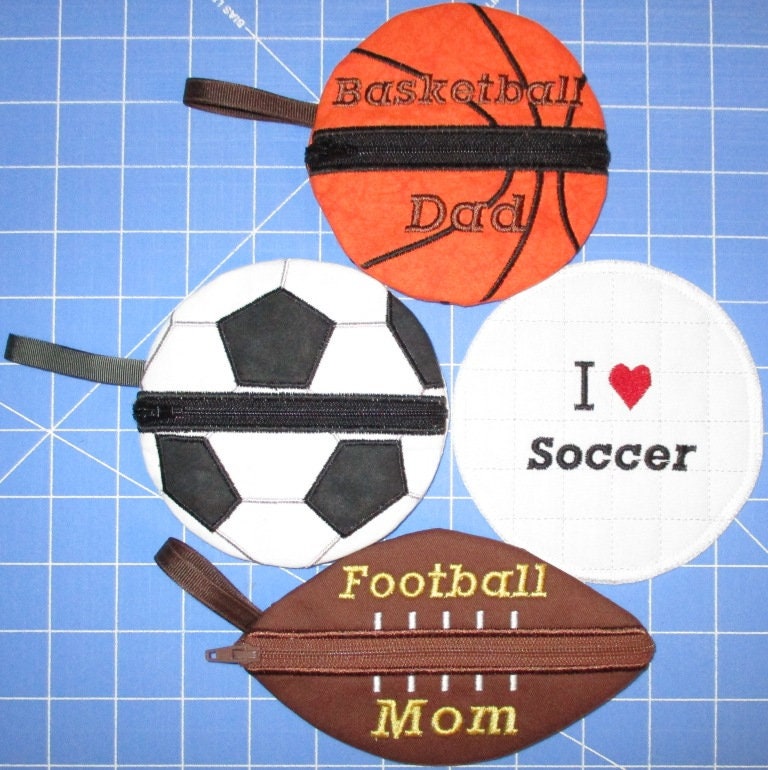 Soccer Pouch With Zipper (in-the-hoop) - Etsy
