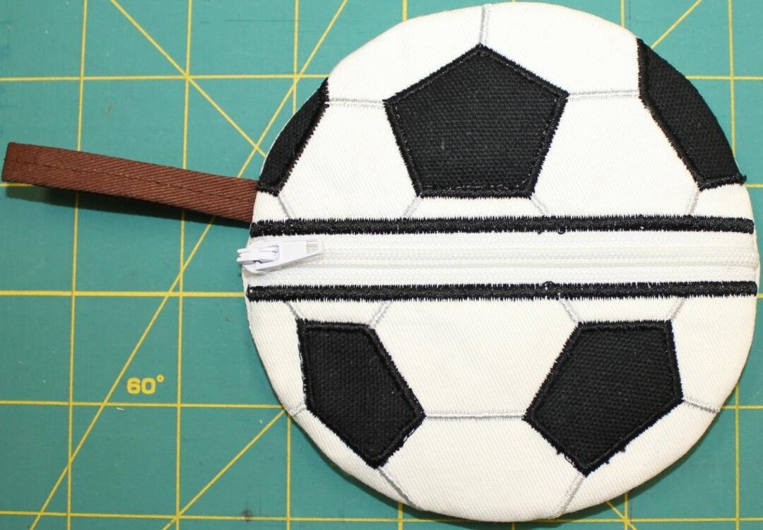 Soccer Pouch With Zipper (in-the-hoop) - Etsy