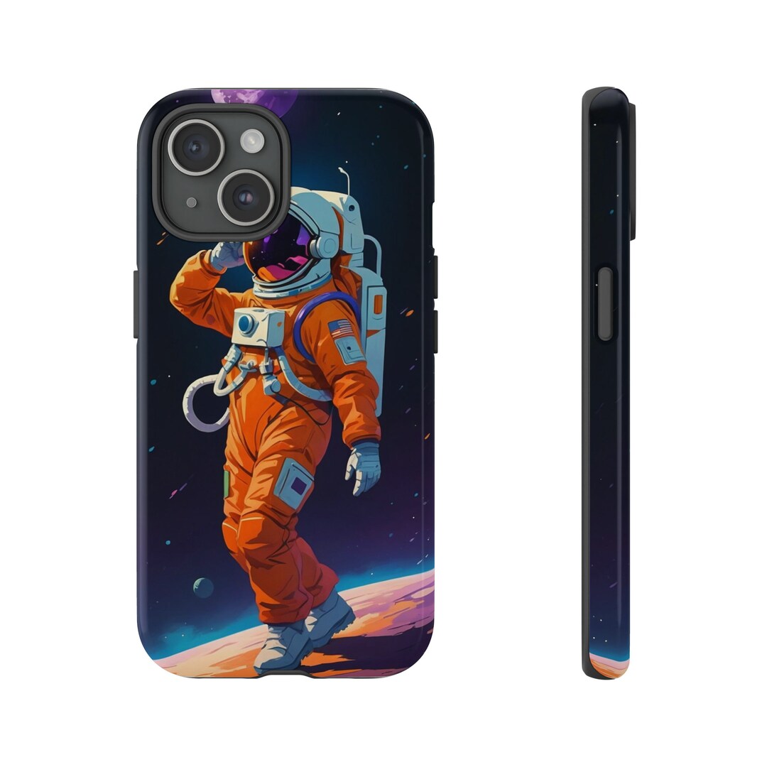 Anime Art Style Astronaut in Space Phone Case for iPhone 15 14 13 12 ...
