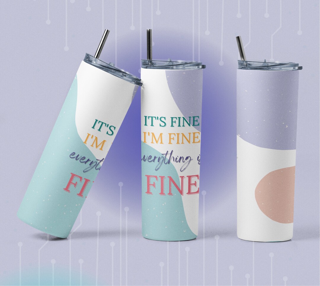 Boho Tumbler With Fun Design, 20oz Skinny Tumbler With Straw, Gift for ...