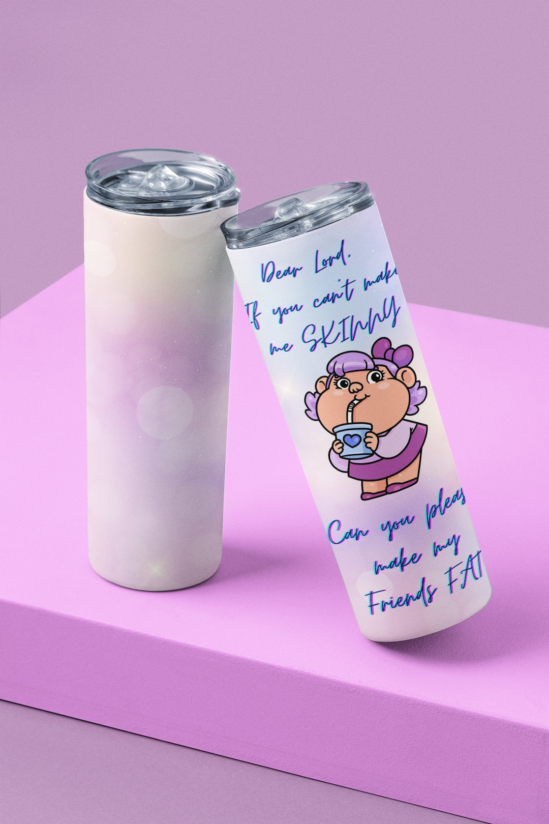 Funny Tumbler for Her, 20oz Skinny Tumbler Design, Funny Gift for a ...