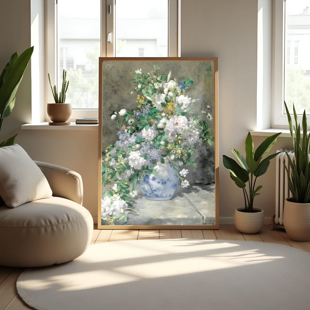 Renoir Spring Bouquet Print: Impressionist Floral Wall Art - Etsy