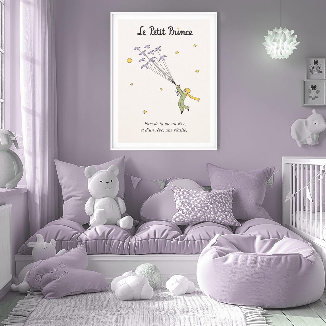 Little Prince Le Petit Prince Print – Bird Flight Illustration ...