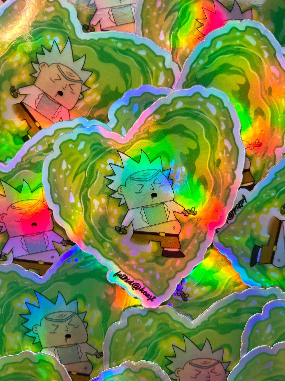 Fatkid@heart "gordo-rick" Sticker Cartoon Water Bottle Laptop Vinyl ...