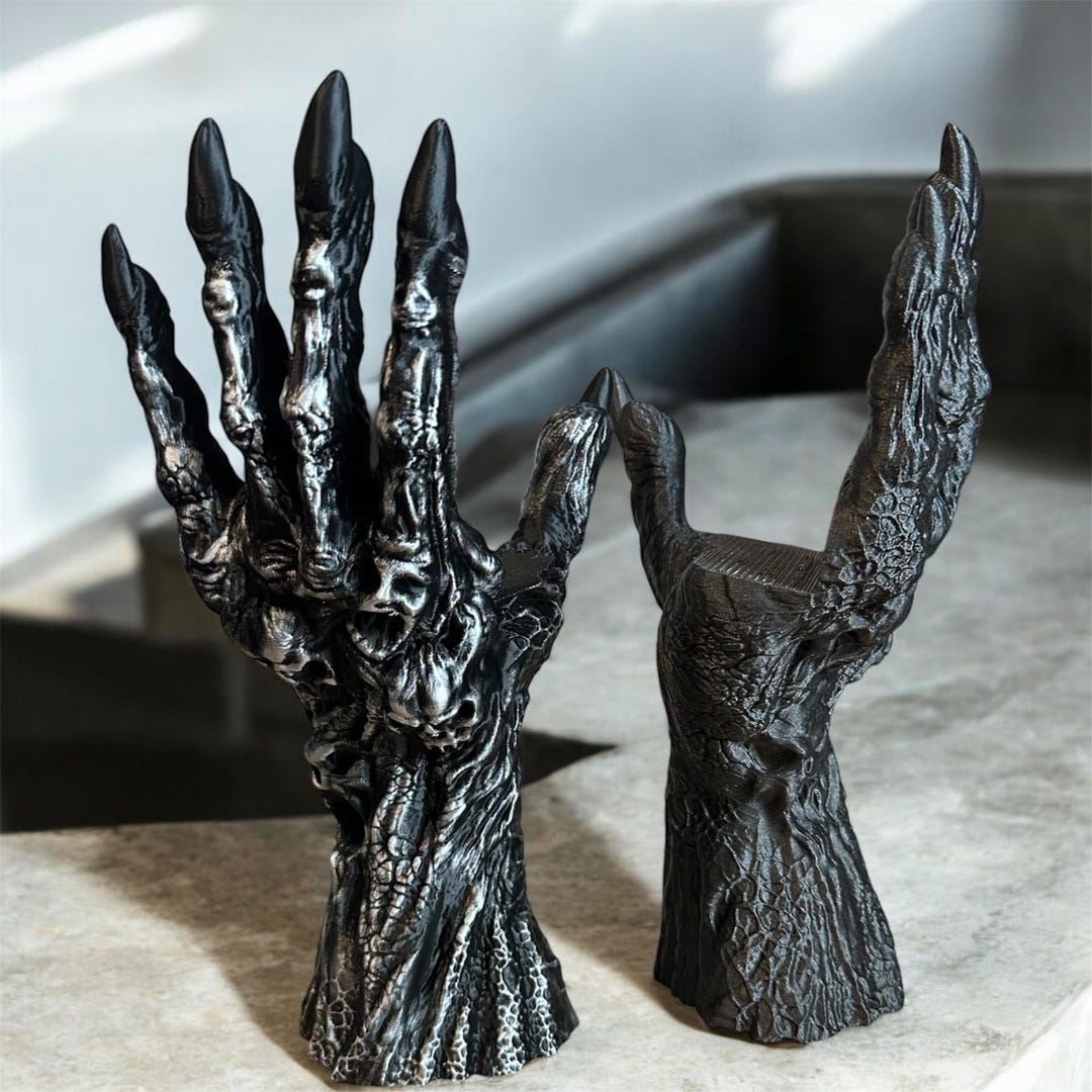 Demon Hand Book Display – Unique Gothic Book Holder - Etsy