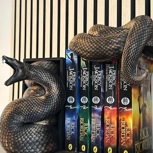 Snake Book Nook – Fantasy Bookshelf Insert | 3D Printed PLA, Hand ...