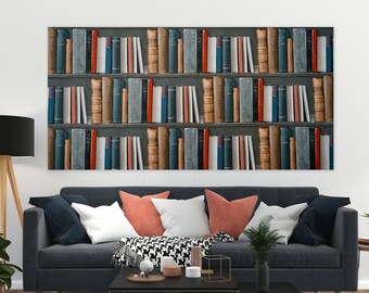 Library Painting Art - Etsy