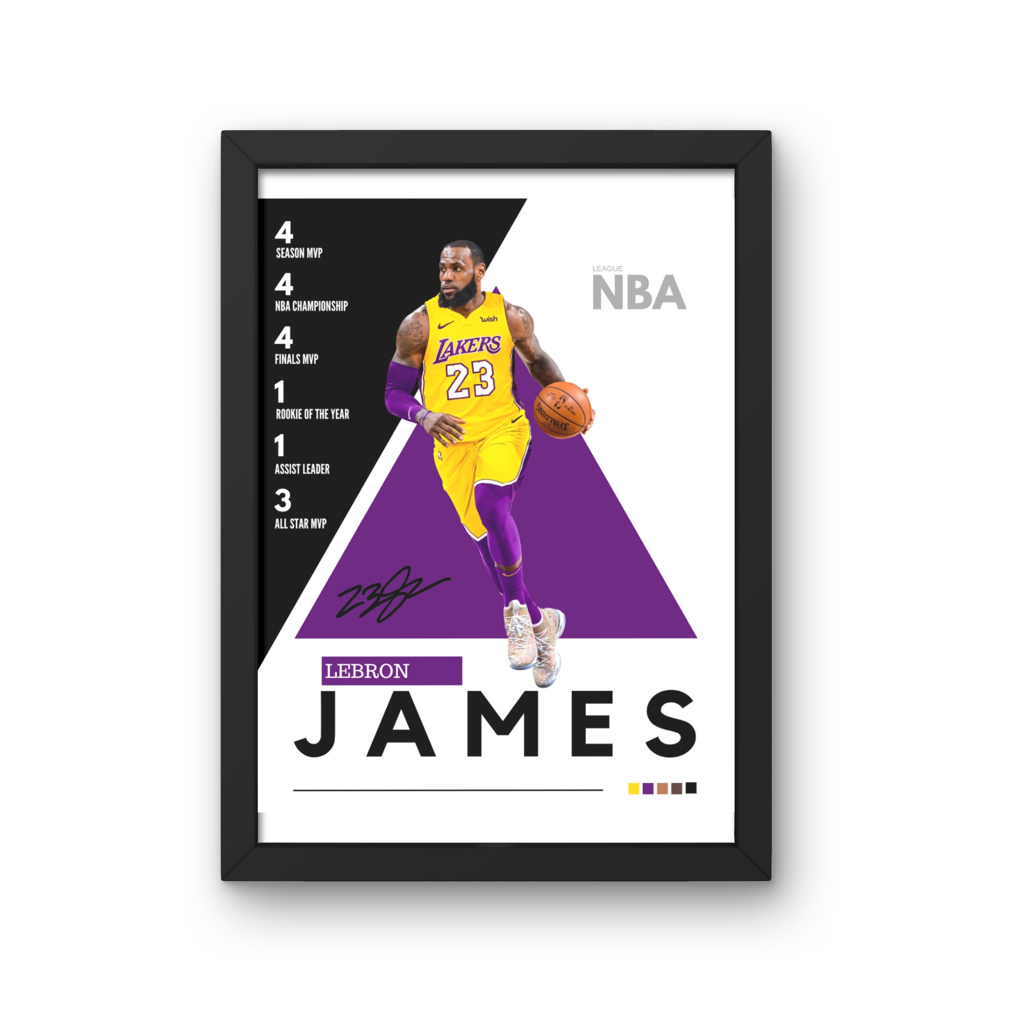 Lebron James Printable Poster, Lakers, NBA Poster, High Quality Wall ...
