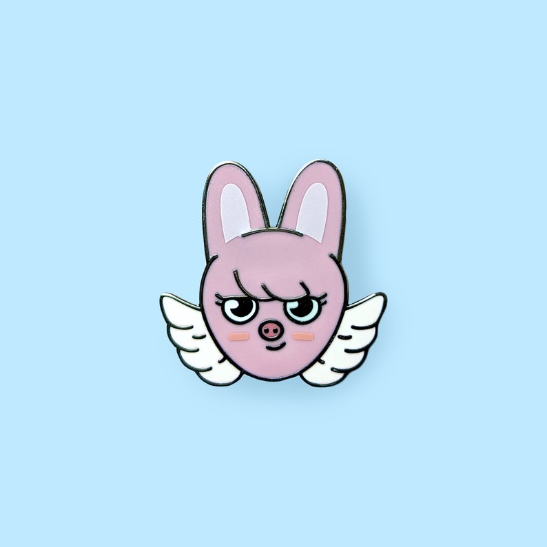 Stray Kids Changbin SKZOO Dwaekki Angel / Flying Pig Pin - Etsy