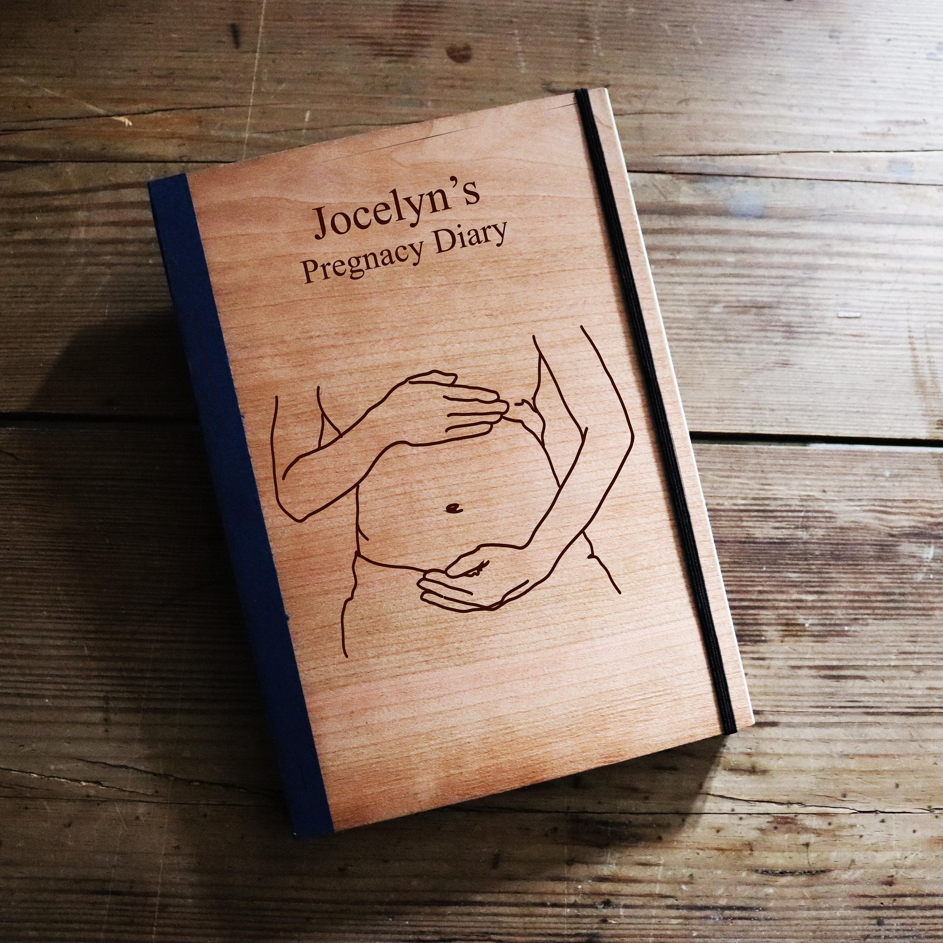 Personalised Pregnancy Journal Personalised Journal De Grossesse ...