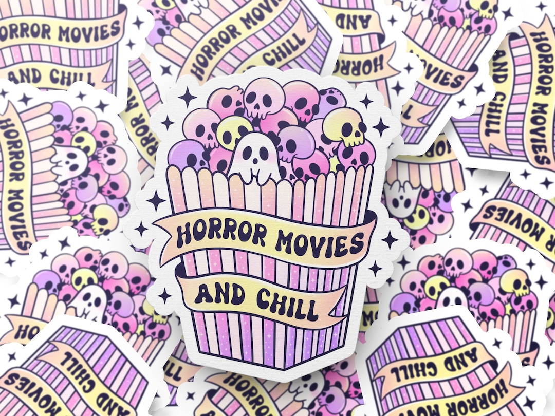 Horror Movies Vinyl Sticker, Horror Fan Sticker, Halloween Sticker ...