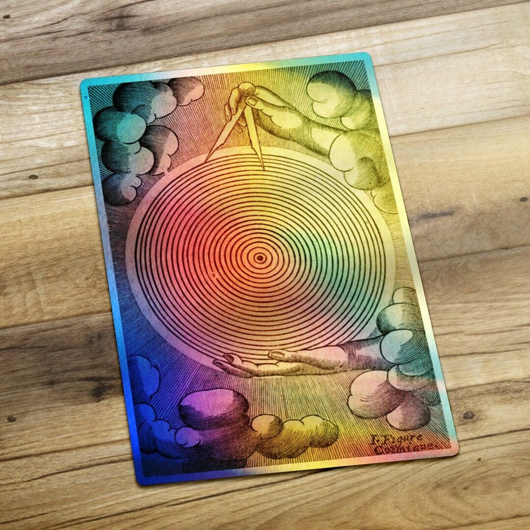 Universe Holographic Vinyl Sticker, Esoteric Occult Sticker, Creator ...