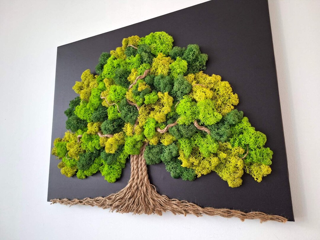 Tree of Life | Wall Moss Decor | Large Wall Art | 60x50cm | Tree With ...