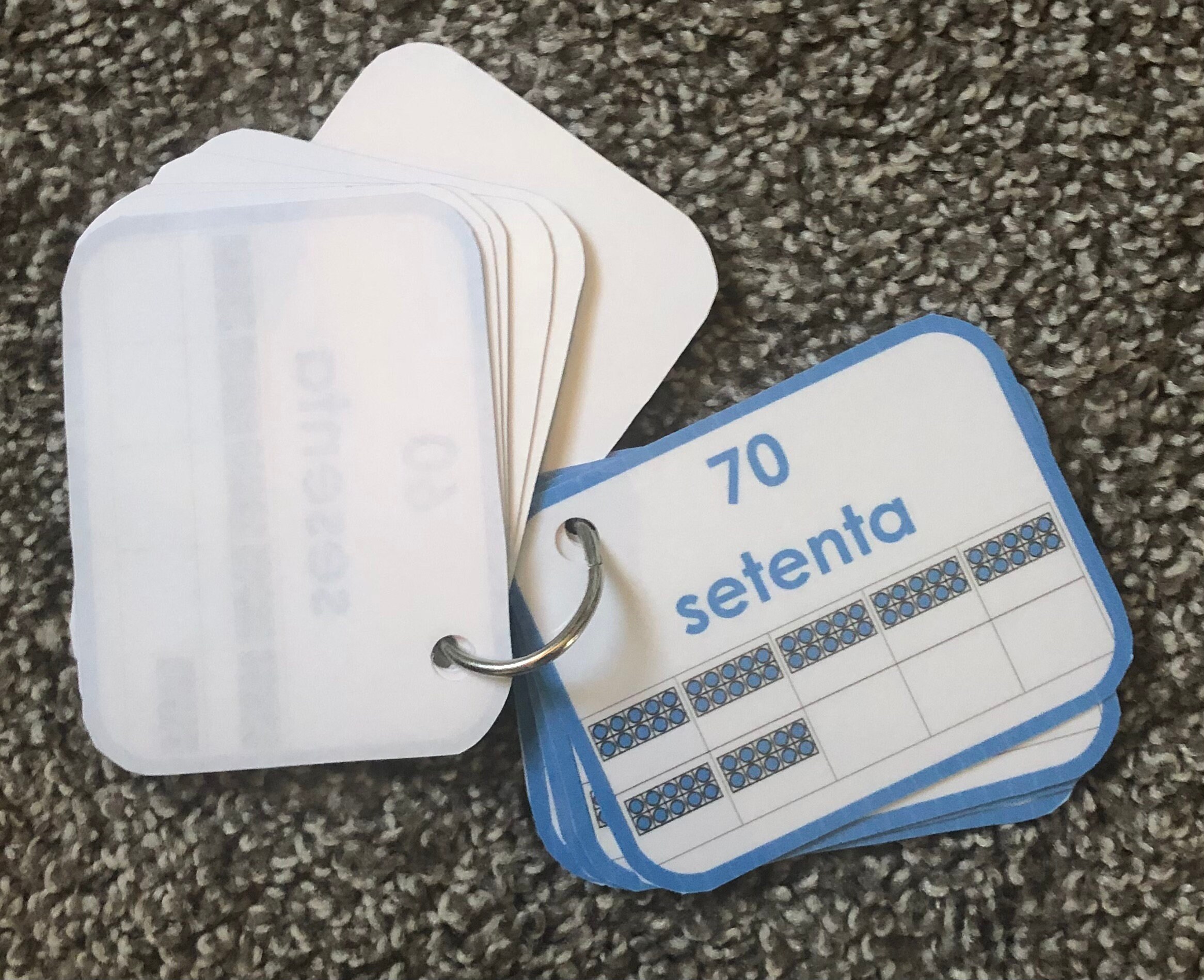 Skip Counting 10s Flashcards: English & Spanish - Etsy