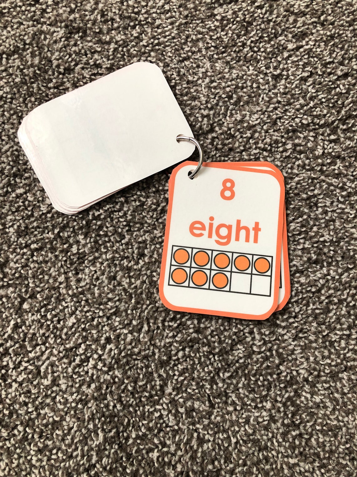 Number Flashcards: English & Spanish | Etsy