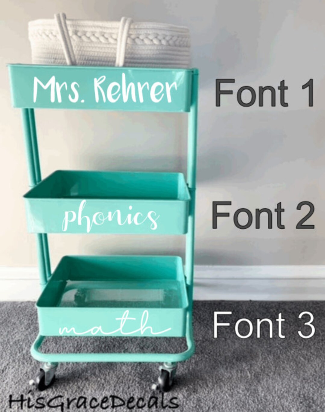 3 Tier Cart Labels (*buy Quantity of 3*), SOLD INDIVIDUALLY ...