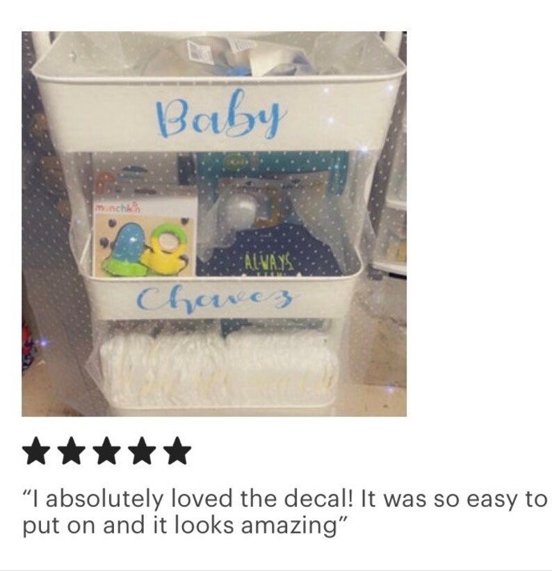 3 Tier Cart Labels , SOLD INDIVIDUALLY, Organization Cart Label ...