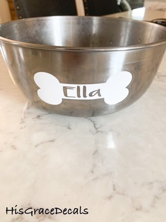 Dog Bone Decal Custom Dog Name Sticker | Etsy