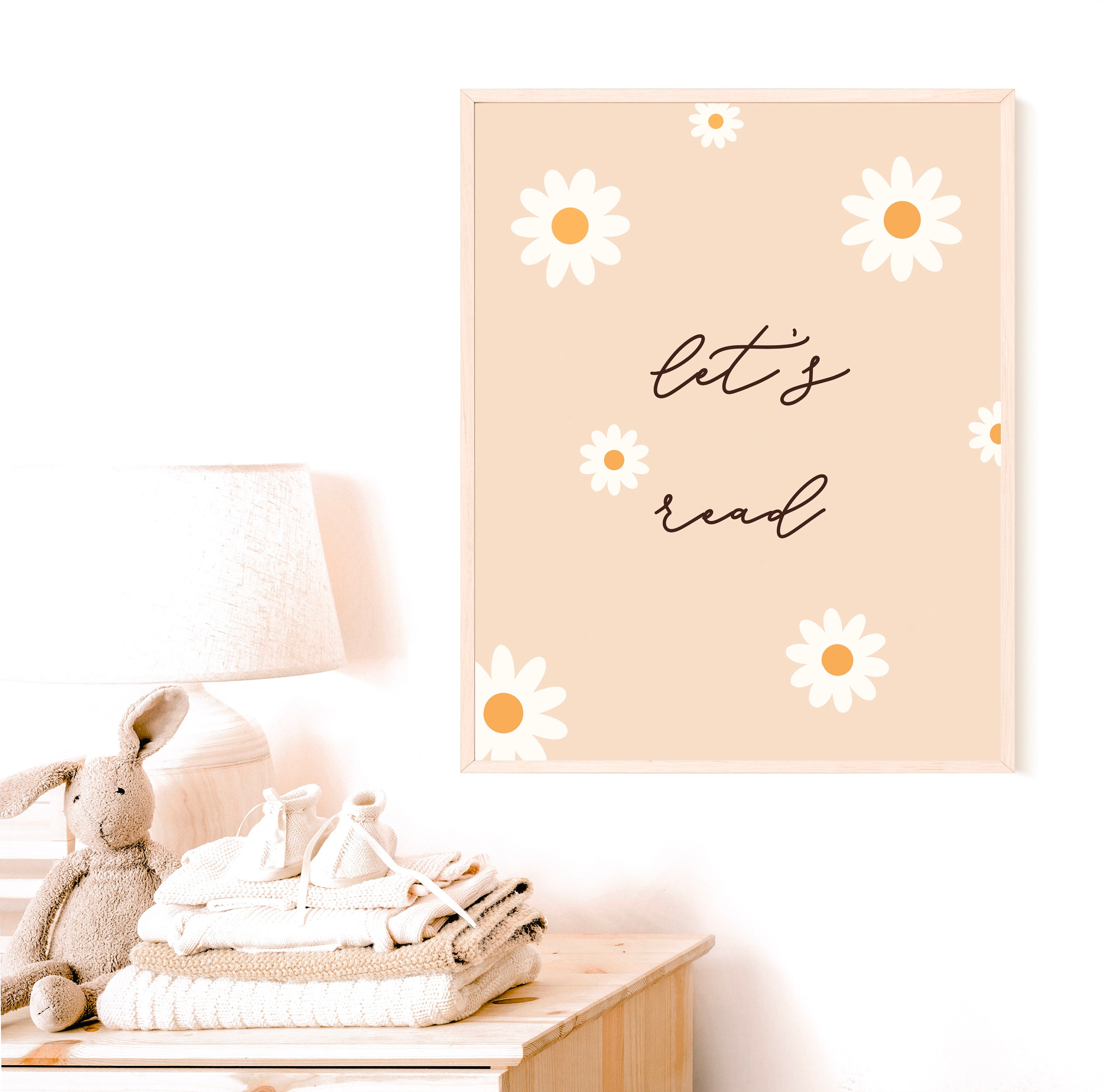 Let’s Play and Let’s Read Set of 3 Print, Daisy Play Room Wall Decor - Etsy