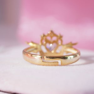 Pink Heart Ring-anime Ring-pink Jewelry - Princess Jewelry- I Love PINK ...