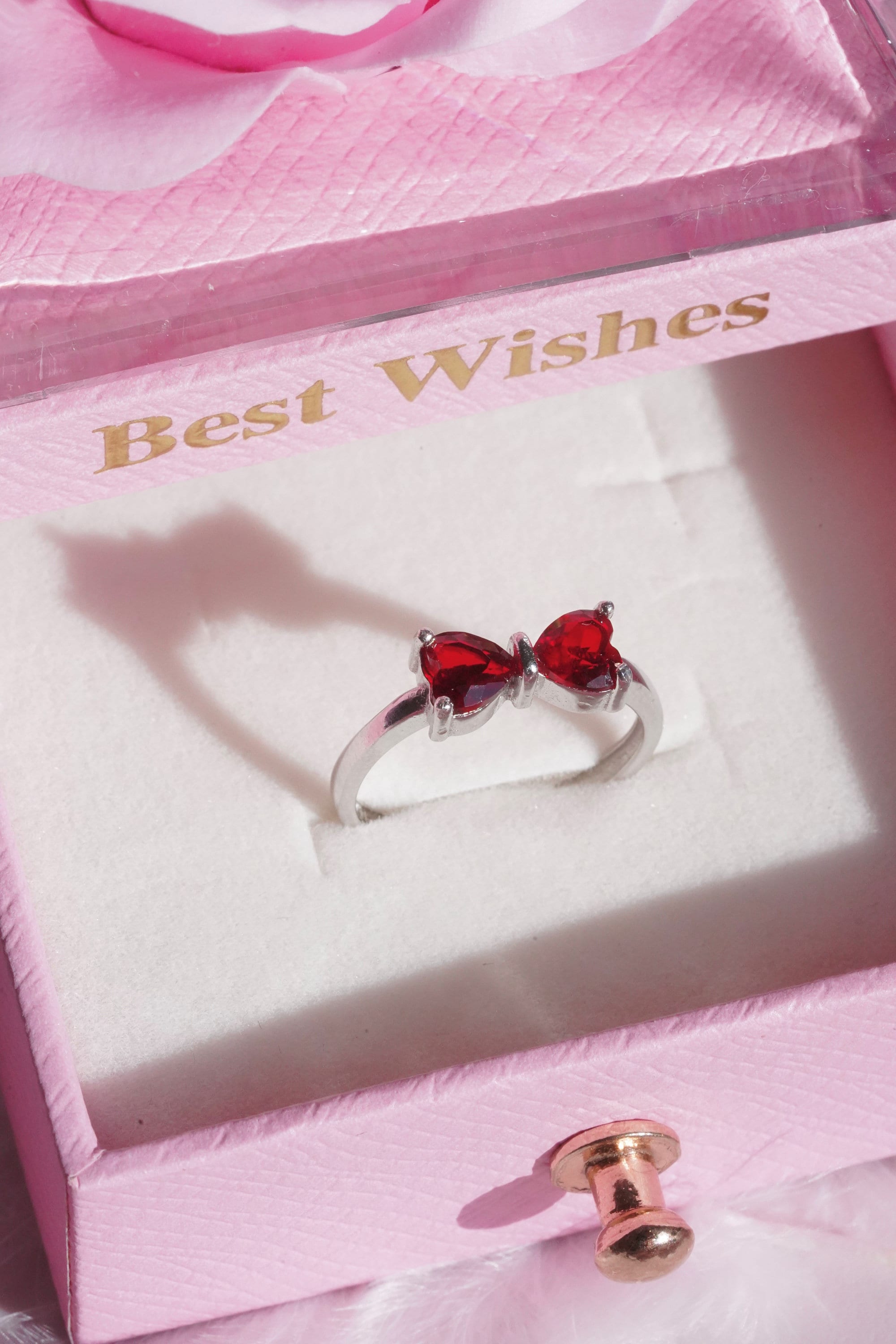Snow White Ribbon Ring -red Ribbon Ring-heart R55ing - Etsy