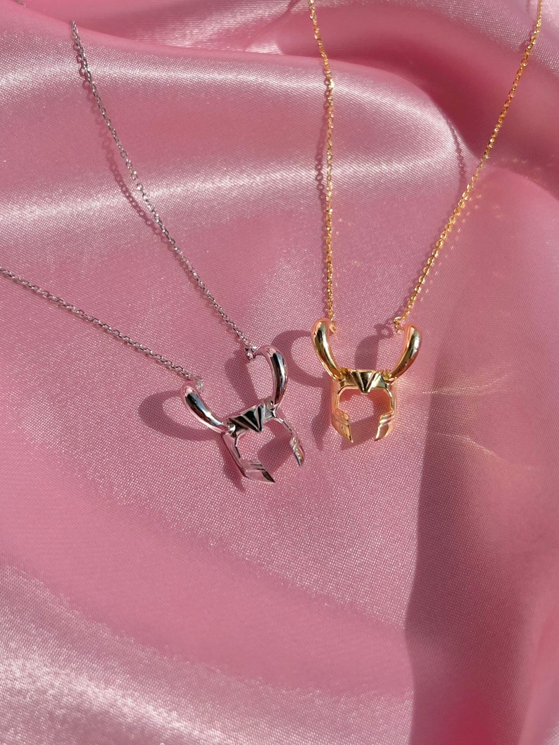 Loki Necklace, Loki Horn Necklace ,loki Laufeyson -925 Sterling Silver ...