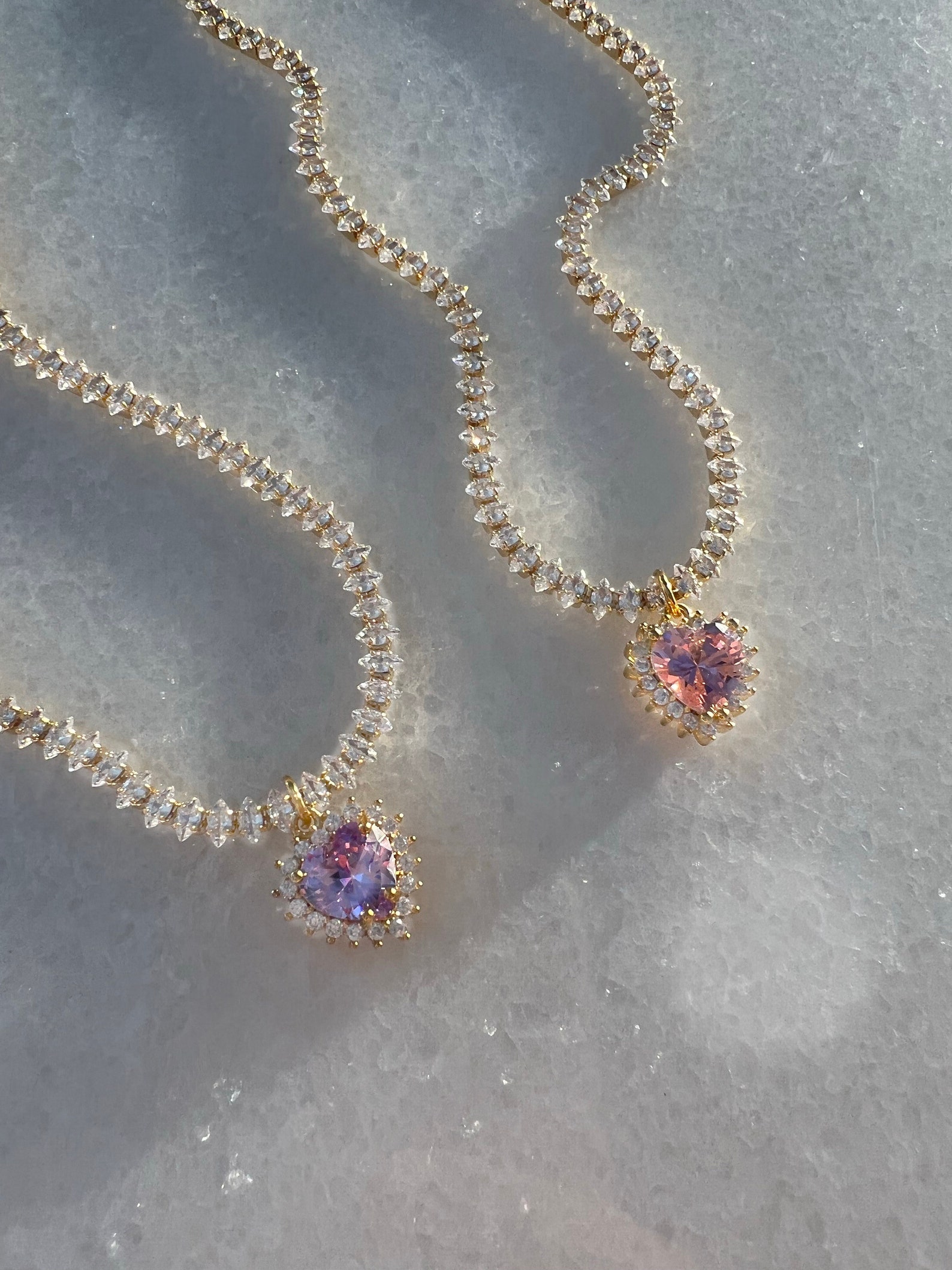 Princess Choker Necklace Friendship Necklace Tennis Chain - Etsy