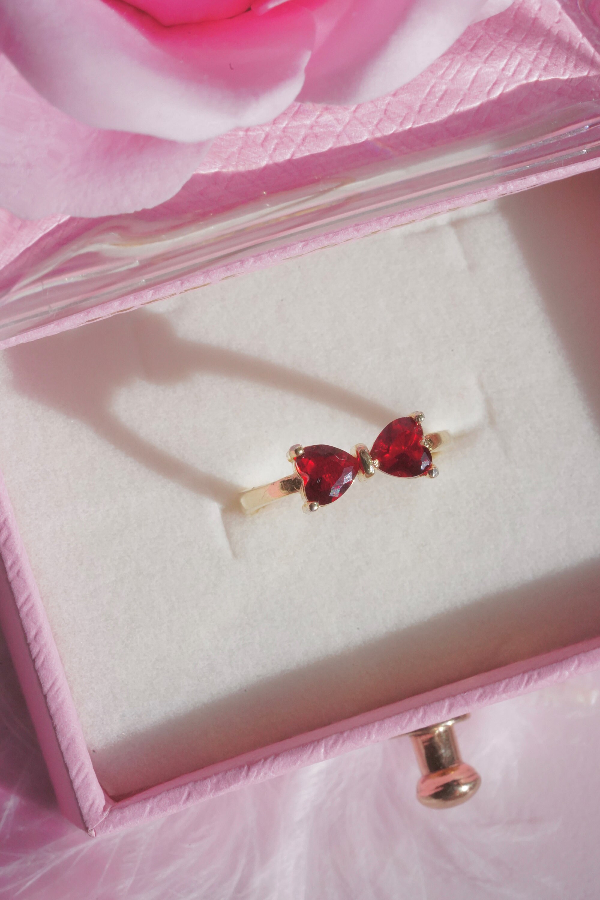 Snow White Ribbon Ring -red Ribbon Ring-heart R55ing - Etsy