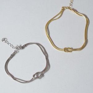 Couple Bracelet-eternal Serpent Knot Bracelets - Unveil the Passionate ...