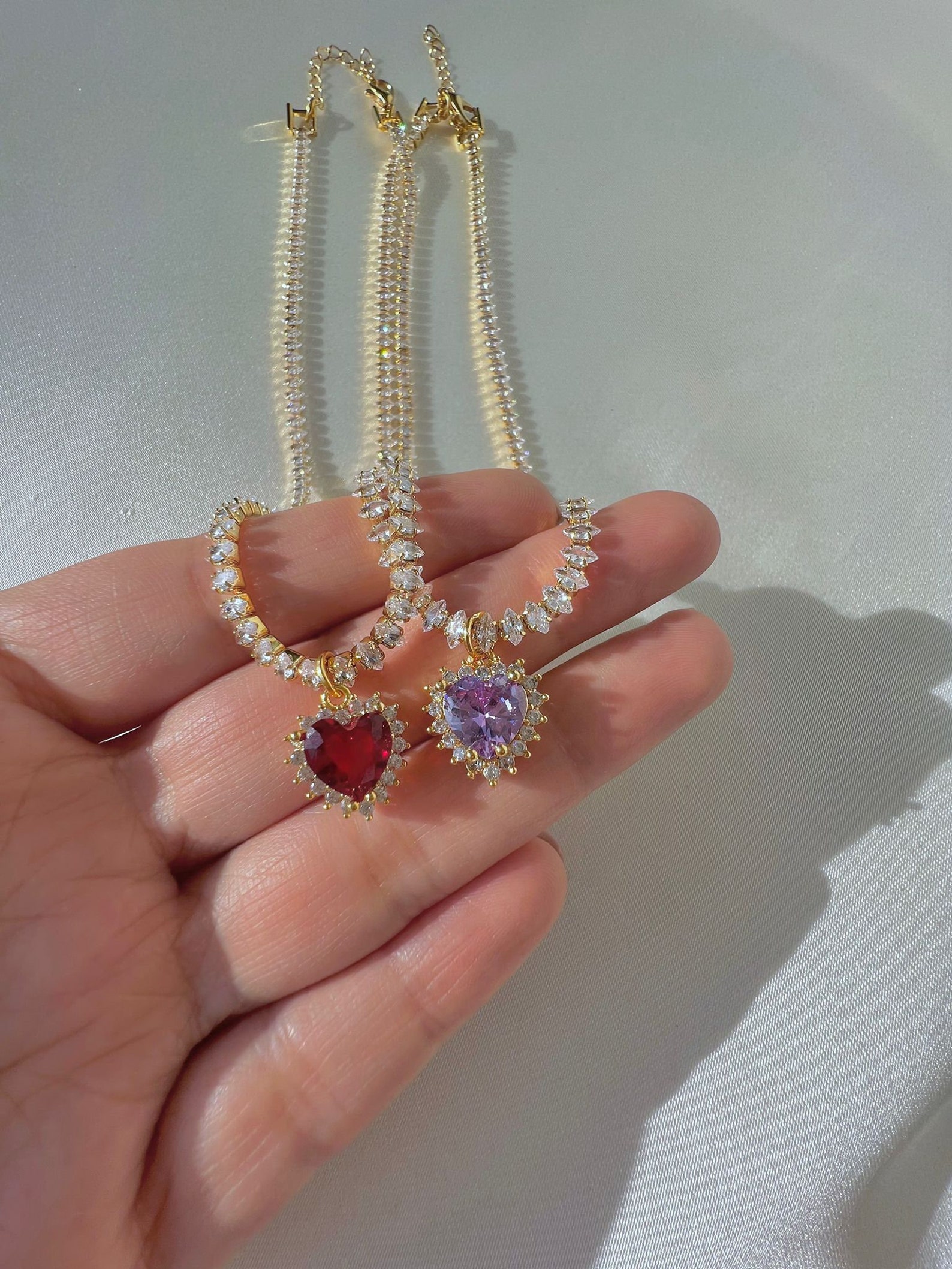 Princess Choker Necklace Friendship Necklace Tennis Chain - Etsy