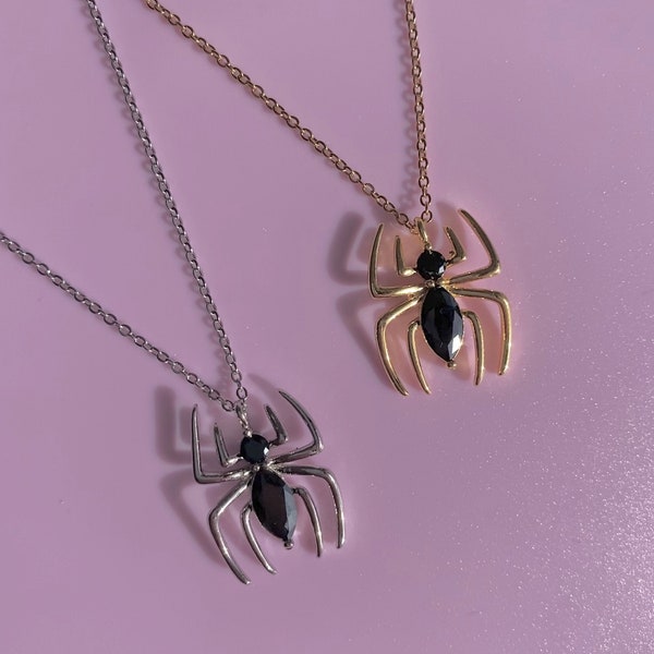 Spider Necklace - Etsy