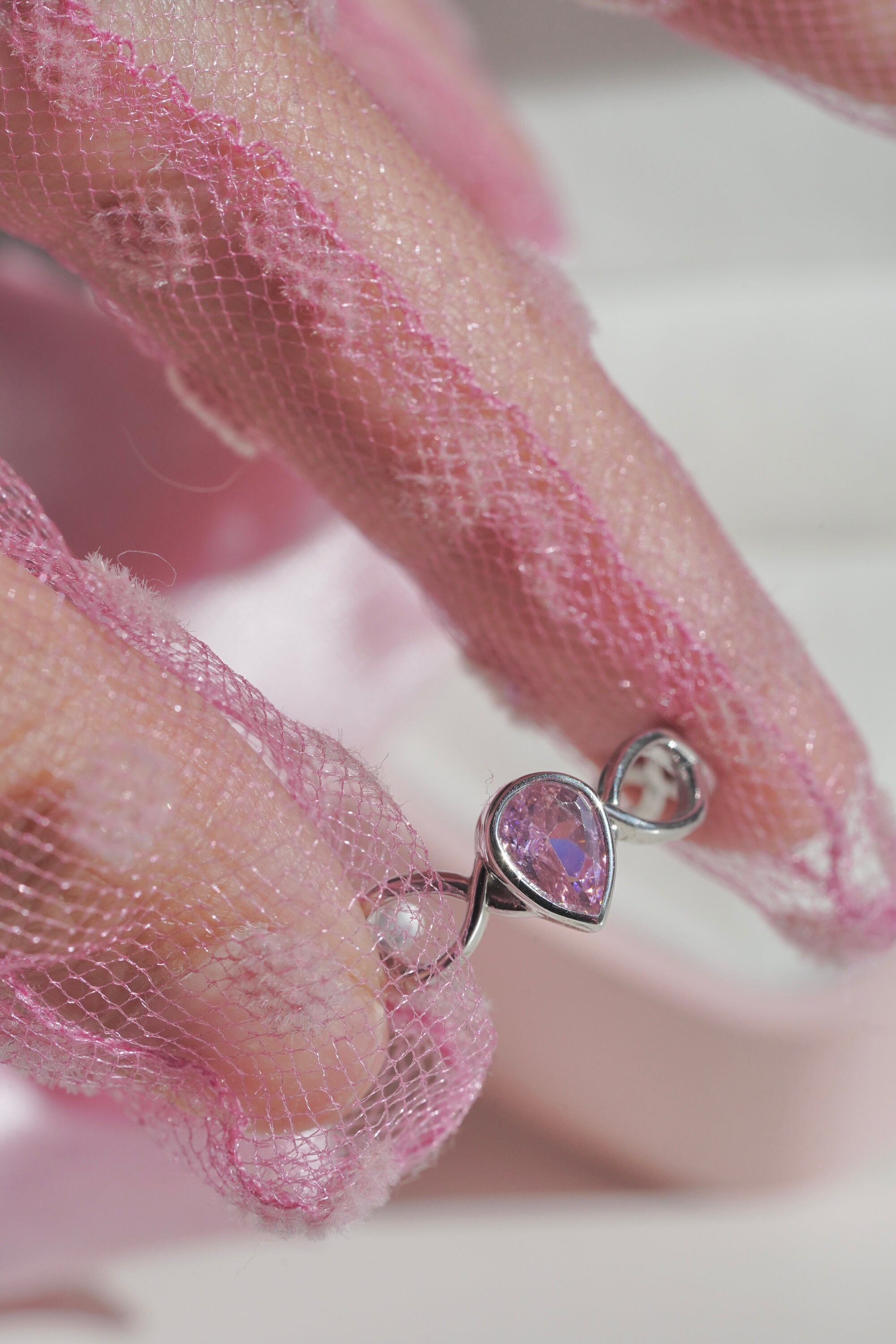Enchanted Pink Stone Crown Ring - A Tale of Regal Elegance Inspired by ...