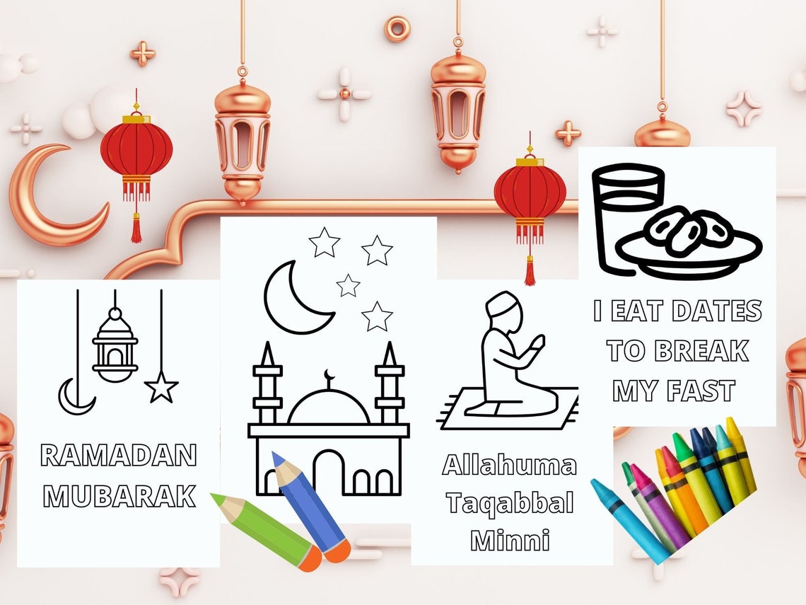4 Ramadan Coloring Pages, Coloring Pages, Kids Coloring Pages, Ramadan ...