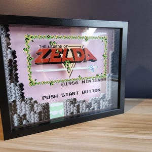BIG Shadow Box Legend of Zelda Inspired NES Shadow Box 12x15 Inches - Etsy