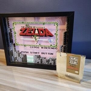BIG Shadow Box Legend of Zelda Inspired NES Shadow Box 12x15 Inches - Etsy