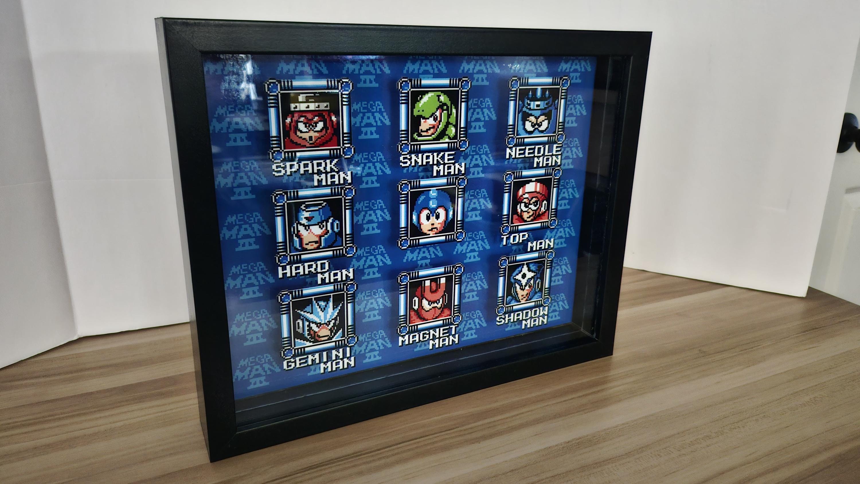 BIG Mega Man 3 Inspired NES Shadow Box 12x15 Inches - Etsy