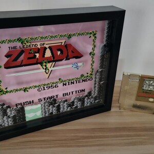 BIG Legend of Zelda Inspired NES Shadow Box 12x15 Inches - Etsy