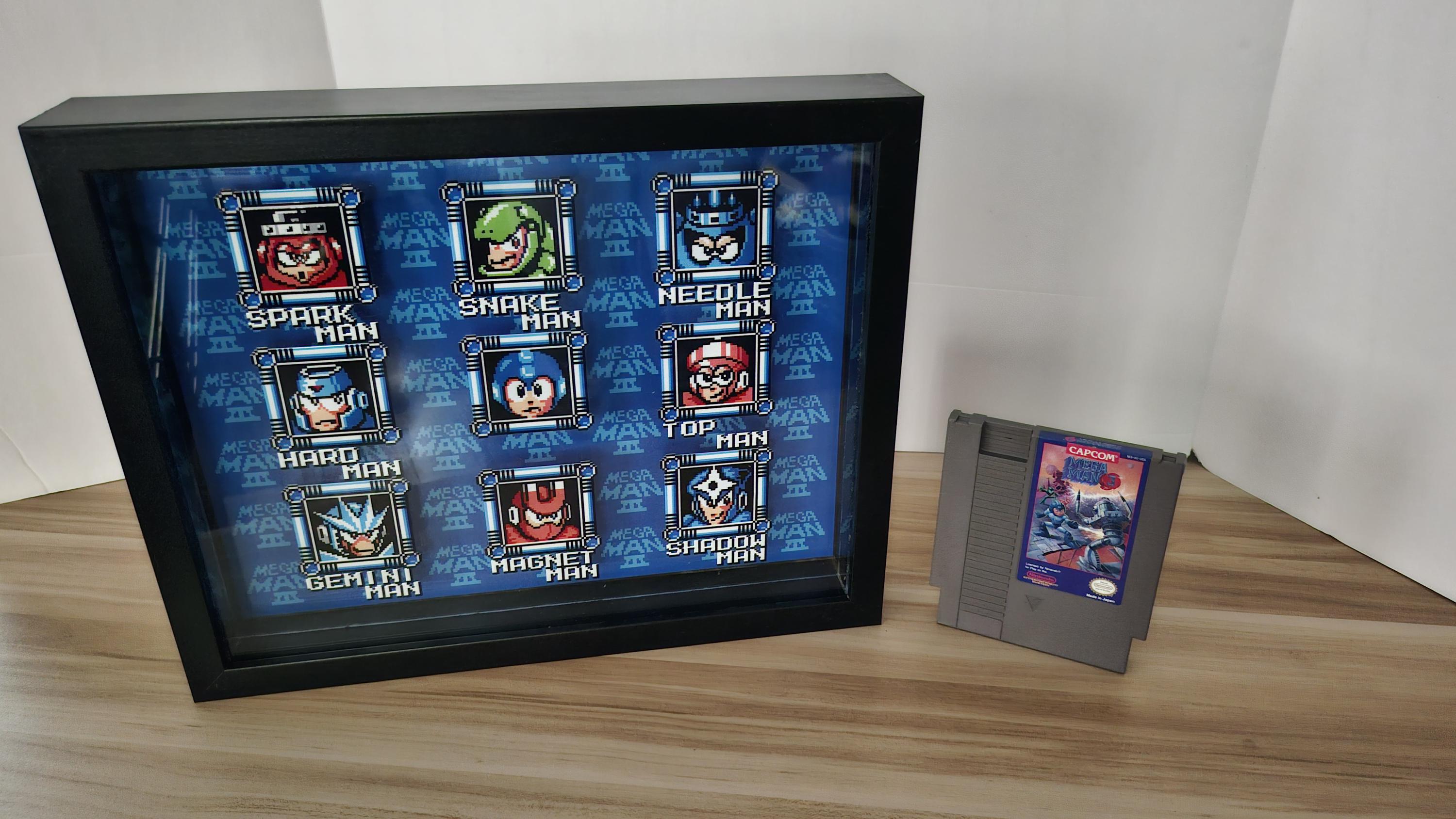 BIG Mega Man 3 Inspired NES Shadow Box 12x15 Inches - Etsy