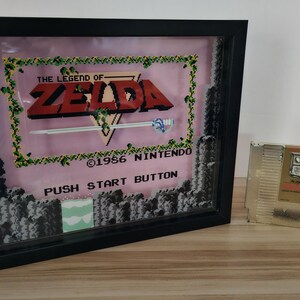 BIG Legend of Zelda Inspired NES Shadow Box 12x15 Inches - Etsy