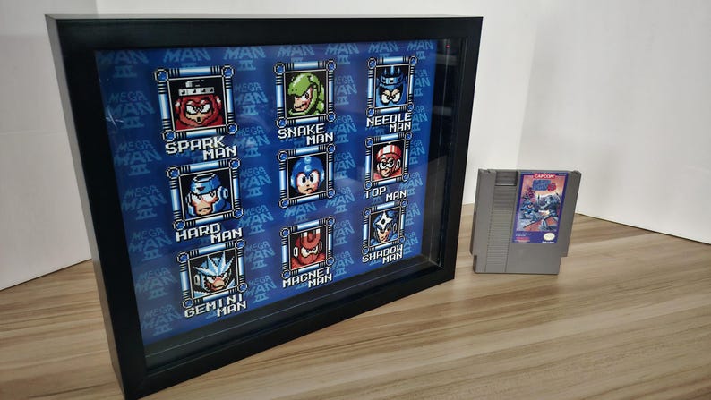 BIG Mega Man 3 Inspired NES Shadow Box 12x15 Inches - Etsy